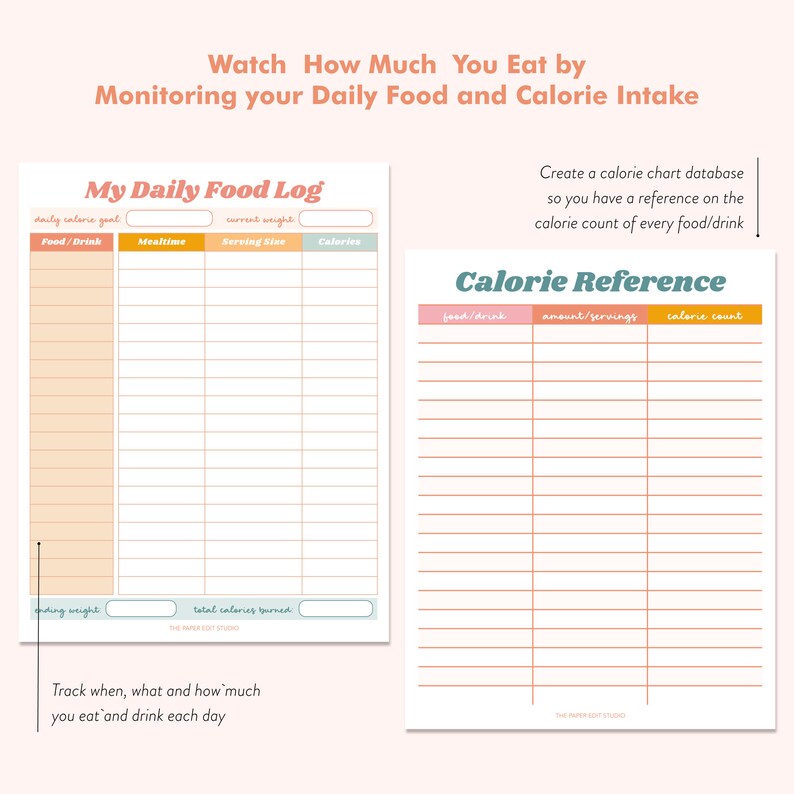 Fitness Planner Printable Health Planner Printable Workout - Etsy