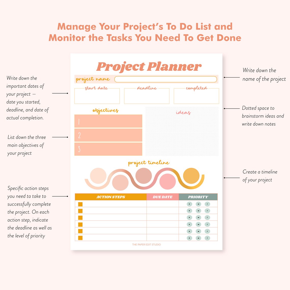 Productivity Planner Printable, Daily Productivity Planner, Printable ...