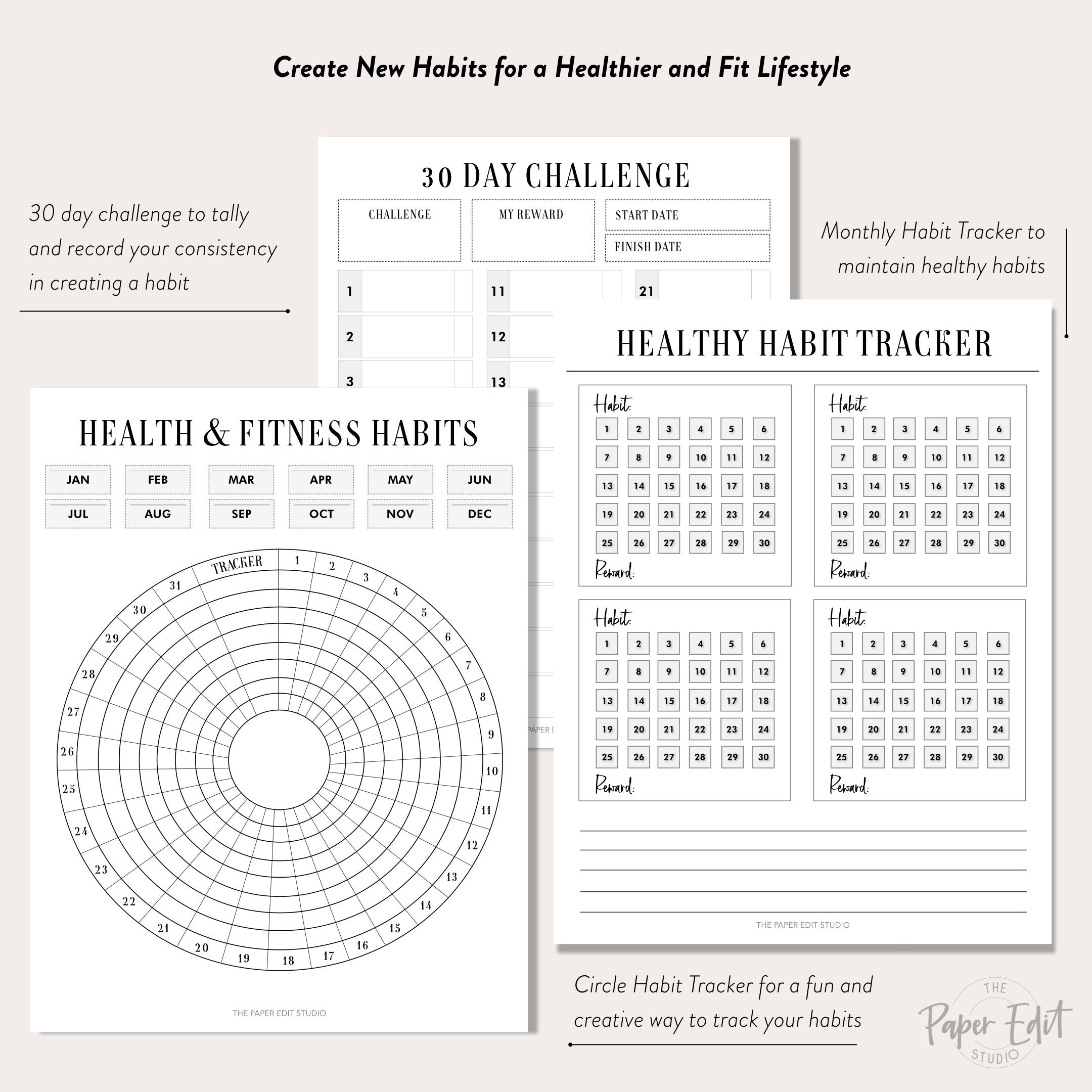 fitness-planner-printable-health-planner-printable-workout-etsy