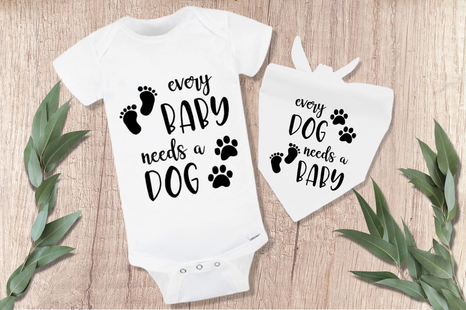 BABY and DOG Matching Outfit Every Baby Needs A Dog Bodysuit - Etsy