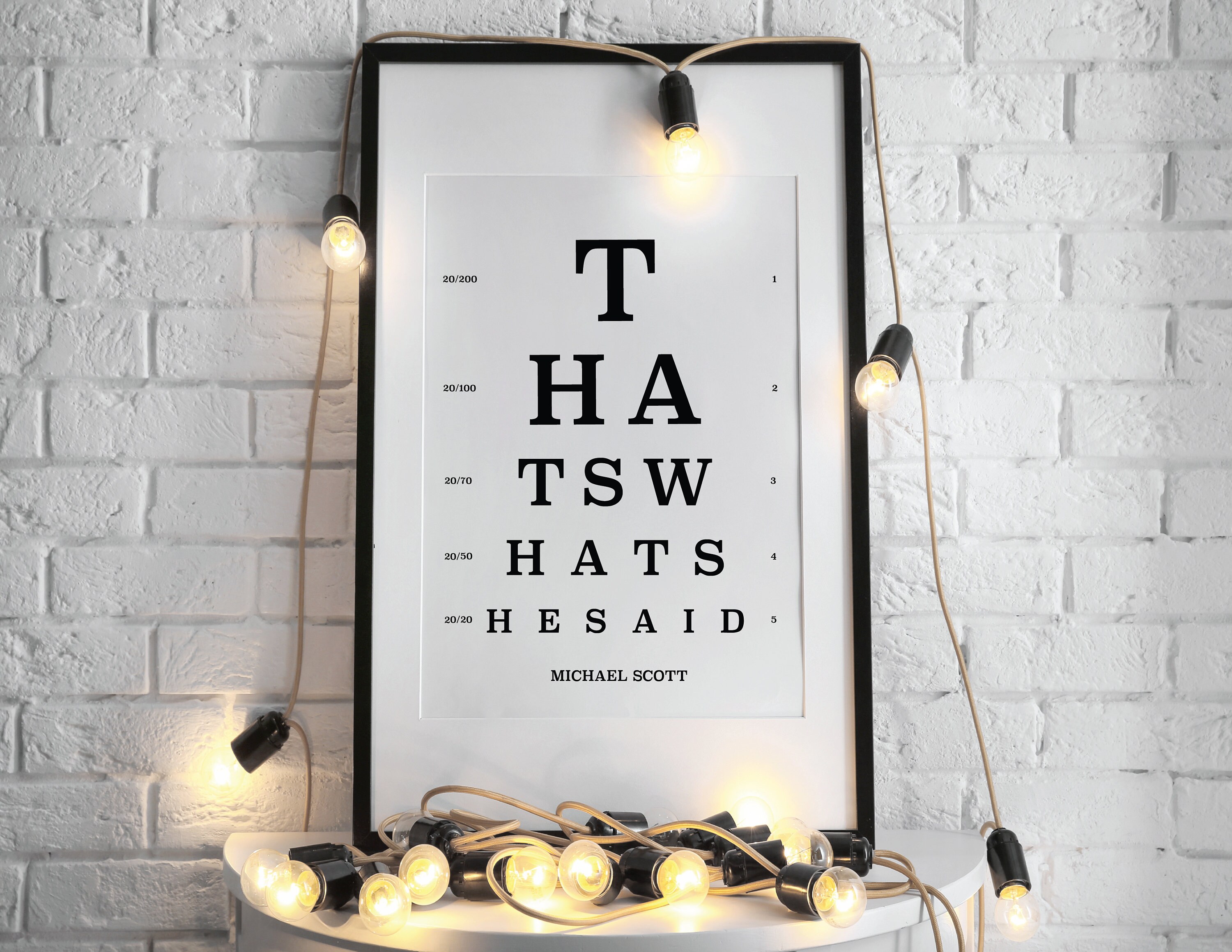 That's What She Said Eye Chart SVG, Vision Test, the Office Vintage ...