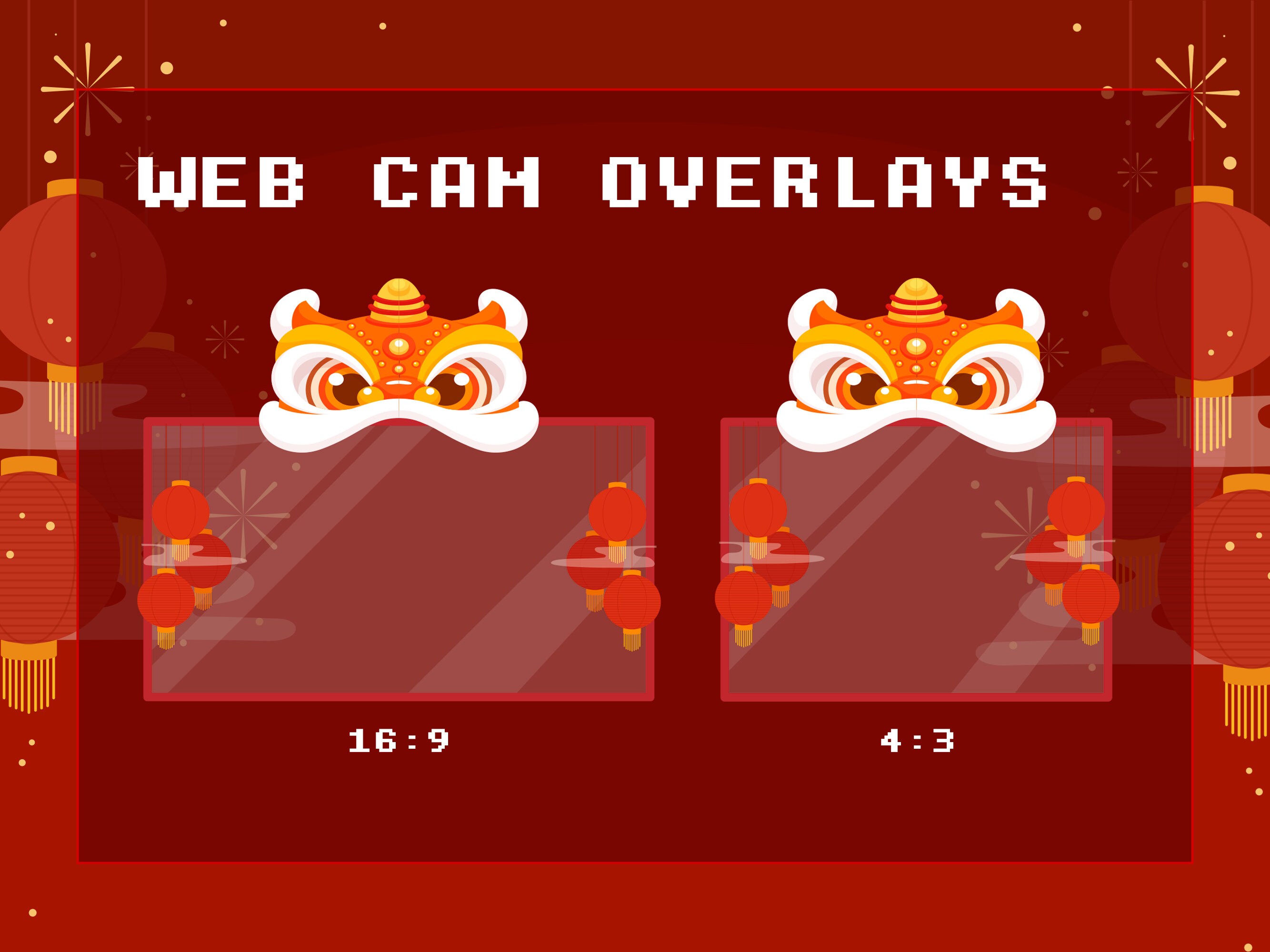 Webcam Borders for Twitch X 2 Cam Borders Twitch Streaming Streaming ...