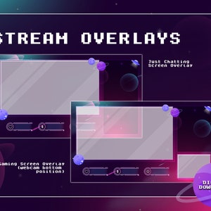 Supernova Galaxy Complete Twitch Stream Overlay Pack Animated ...