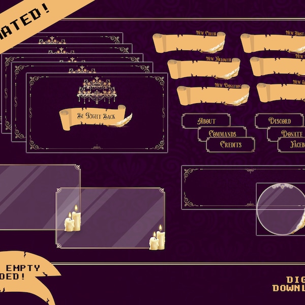 Twitch Vintage Overlay - Etsy