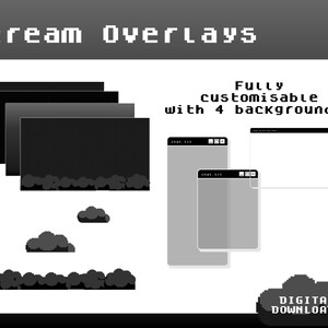 Customisable Twitch Streaming Overlays | Dark Mode | Gaming Overlays ...