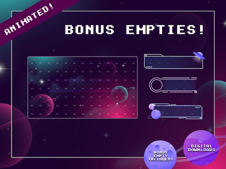 Supernova Galaxy Complete Twitch Stream Overlay Pack Animated - Etsy