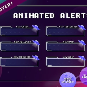 Supernova Galaxy Complete Twitch Stream Overlay Pack Animated ...