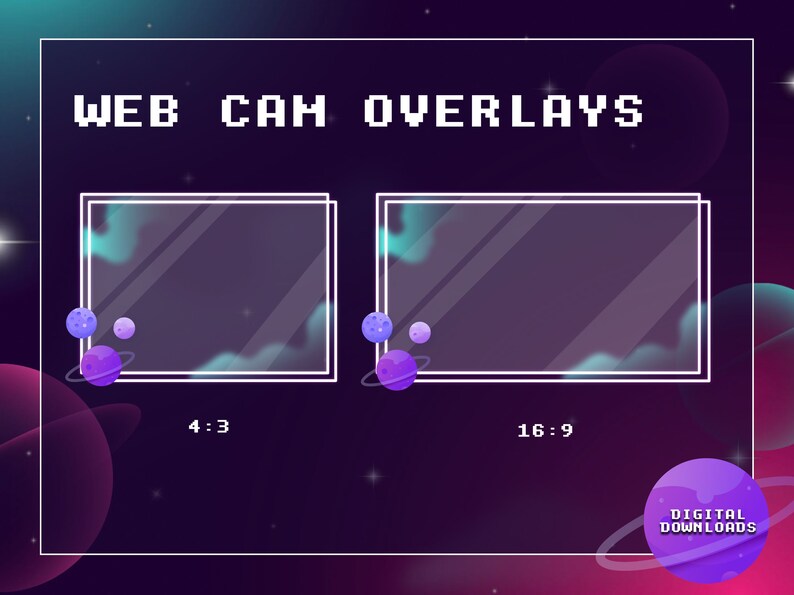 Supernova Galaxy Complete Twitch Stream Overlay Pack Animated - Etsy