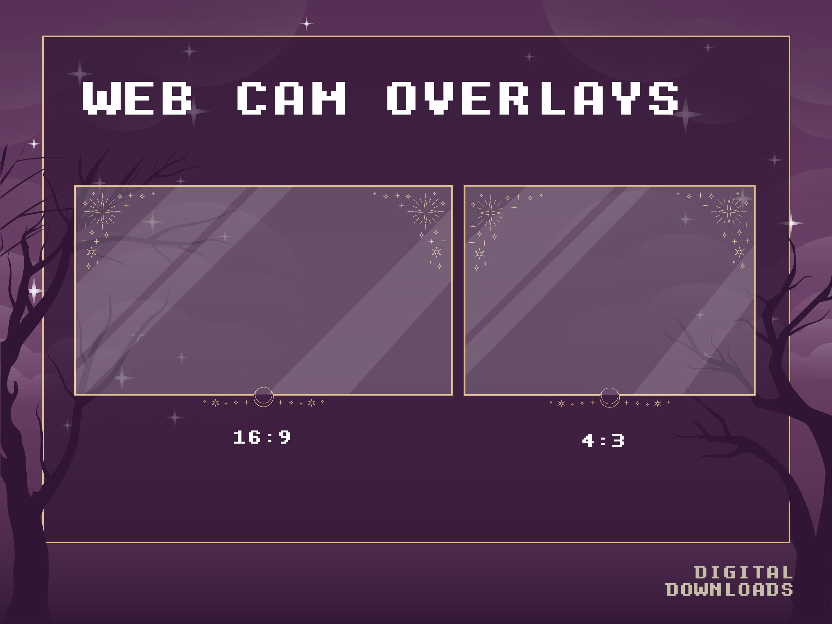 Webcam Borders for Twitch X 2 | Cam Borders | Twitch Streaming ...