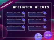 Twitch Animated Alerts Lofi Night Stream Alerts Animated Alerts Retro Alerts Cute Alerts Twitch ...