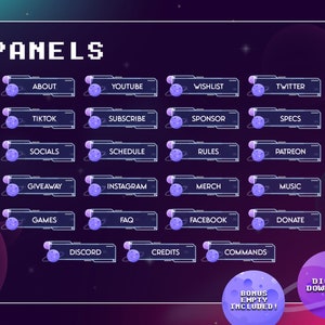 Supernova Galaxy Complete Twitch Stream Overlay Pack Animated ...