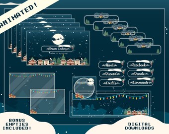 Christmas Stream Overlays - Etsy