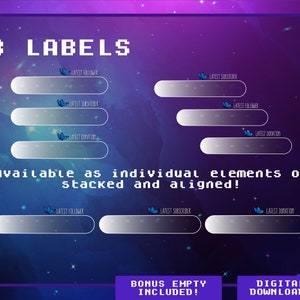 Butterfly Galaxy Mystical Night Moon Complete Twitch Stream Overlay ...
