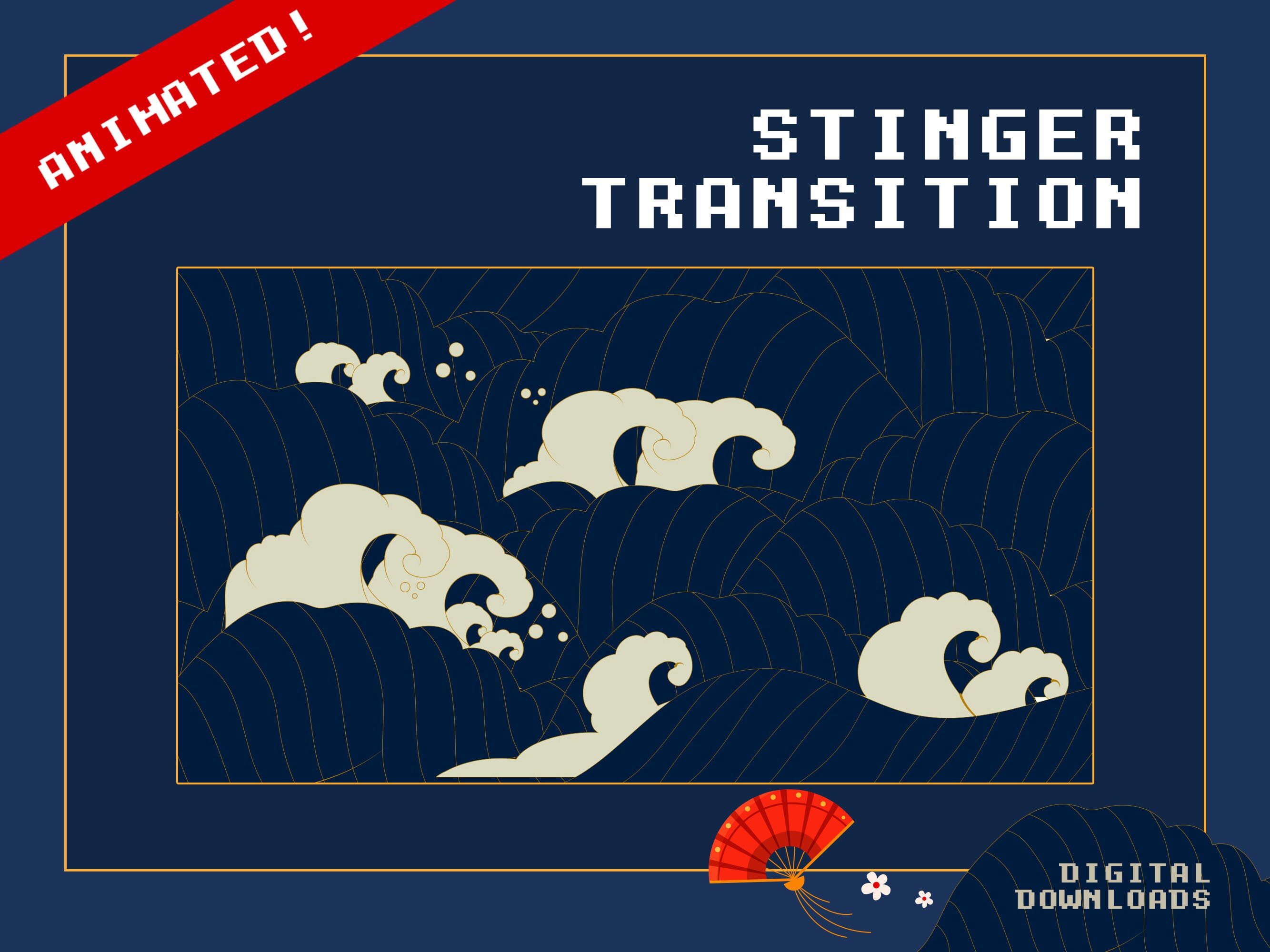 Animated Blue Clouds Twitch Stinger Transition | Stream Transition ...