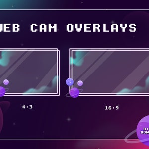 Supernova Galaxy Webcam Borders for Twitch X 2 Cam Borders - Etsy