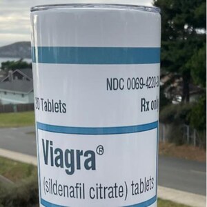 Viagra Label 20 Oz Skinny Tumbler: Funny Gift - Etsy