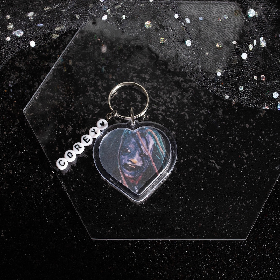 Slipknot-inspired Iowa-era Corey Taylor Acrylic Heart Keychain - Etsy