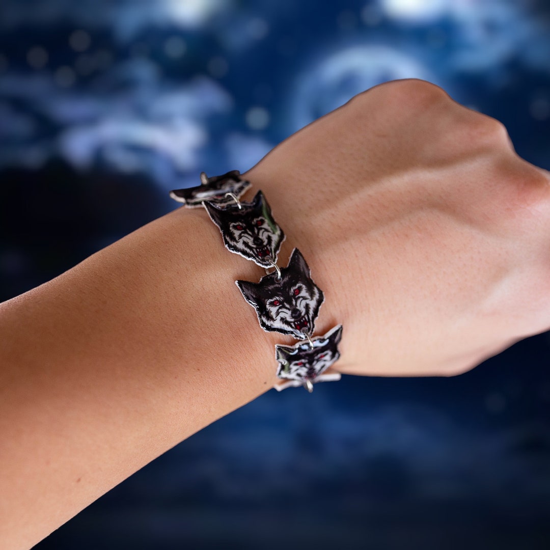 Werewolf Adjustable Resin Statement Bracelet - Etsy