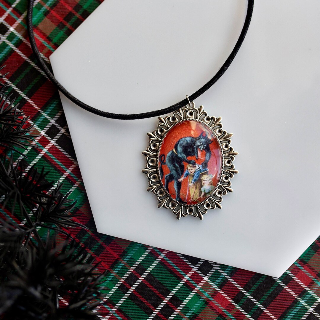Vintage-inspired Krampus Christmas Choker Necklace - Etsy