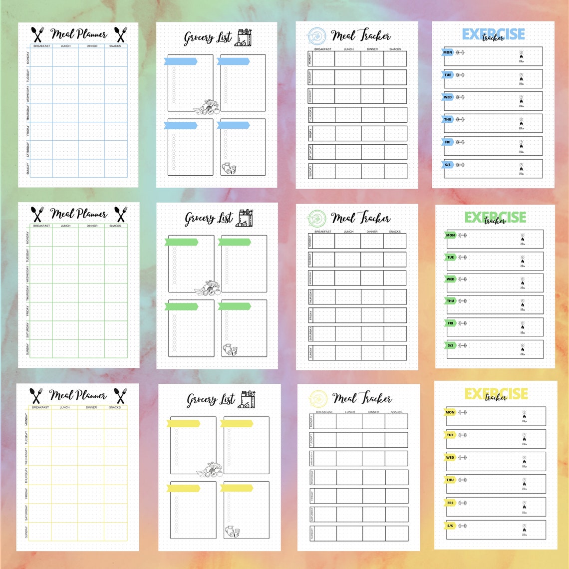Bullet Journal Printable Starter Pack Bullet Journal Bundle - Etsy
