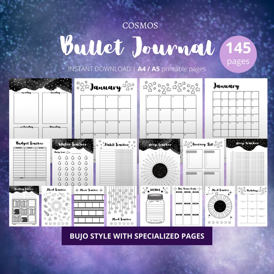 Astro Journal Printable Starter Pack, Printable Journal Bundle, Self ...