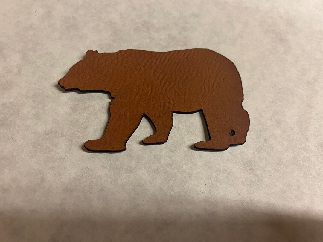 Bear Leather Patches Blank Leather Patches , PU Leather Patch, Faux ...