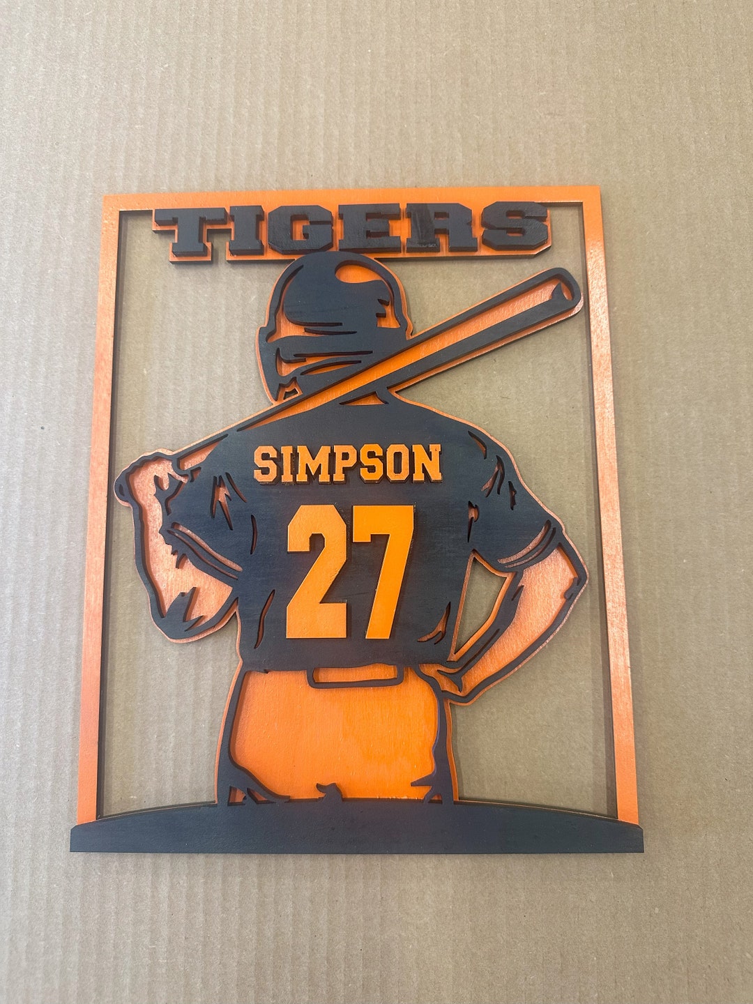 Baseball Custom 3d Layered Sign Personalize Custom Sign - Etsy