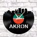 Akron Ohio Skyline Vinyl Record Art Cut From a Actual Vinyl Record ...