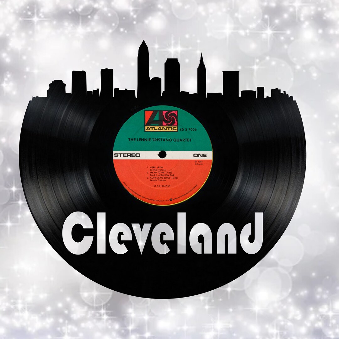 Cleveland Skyline Vinyl Record Art Cut From a Actual Vinyl Record - Etsy