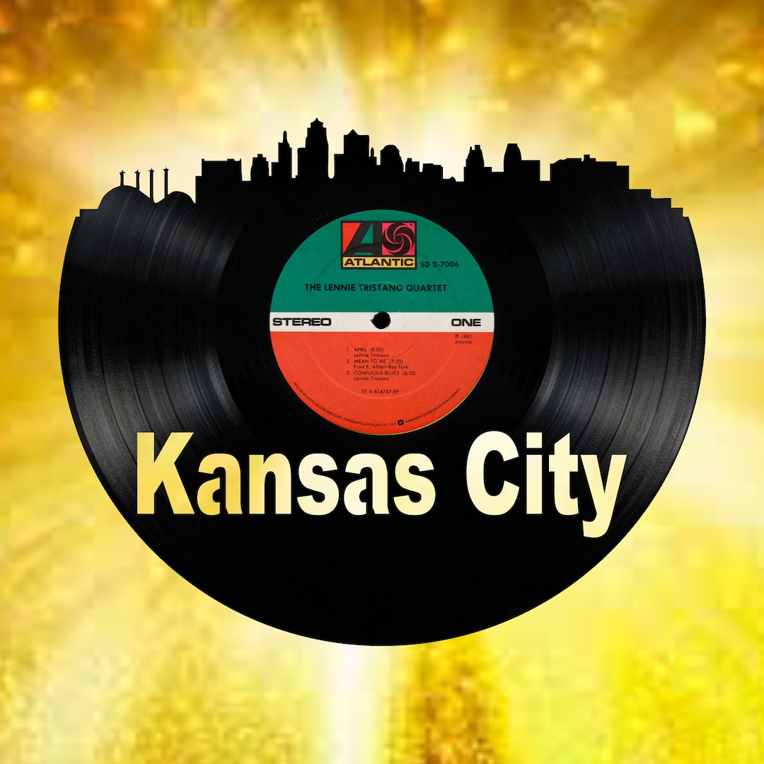 Kansas City Skyline Vinyl Record Art Cut From a Actual Vinyl Record - Etsy