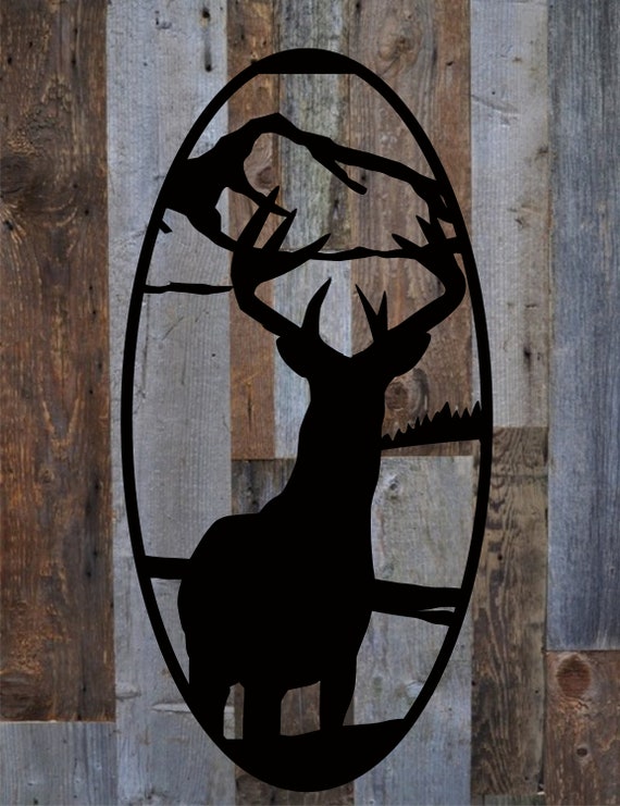 Metal deer sign store