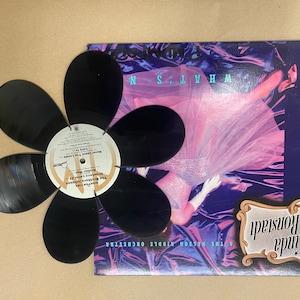Flower Vinyl Record Art - Etsy