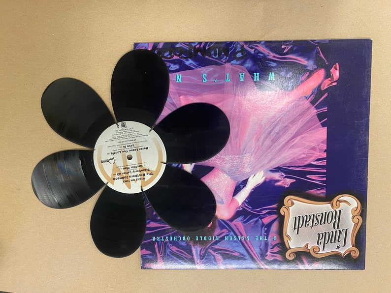 Flower Vinyl Record Art - Etsy