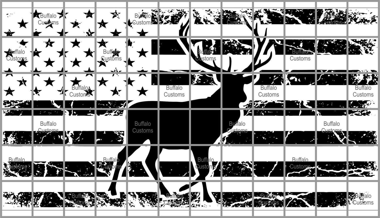 Elk Flag Hunting Engrave Wrap File SVG for 40oz 20oz 22oz Tumbler/water ...