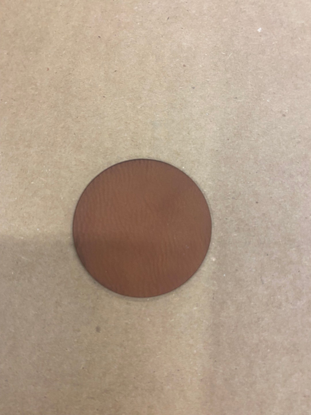 2" Leather Patches Circle Blank Leather Patches , PU Leather Patch ...