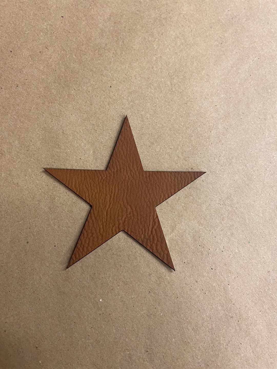 Leather Patches Star Blank Leather Patches , PU Leather Patch, Faux ...