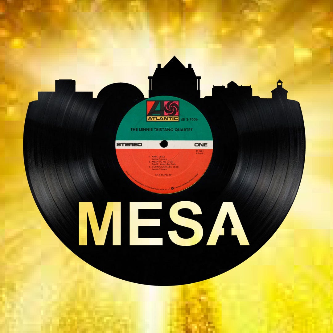 MESA Arizona Skyline Vinyl Record Art Cut From a Actual Vinyl Record ...