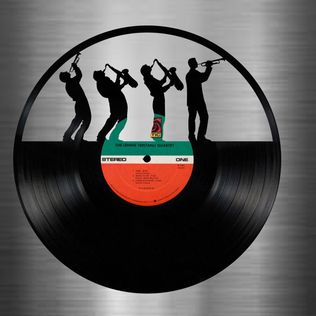 Jazz Band Vinyl Record Art Cut From a Actual Vinyl Record - Etsy