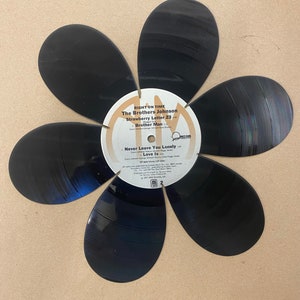 Flower Vinyl Record Art - Etsy