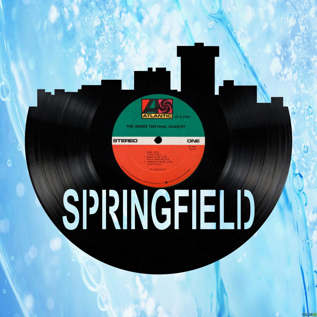 Springfield Missouri Skyline Vinyl Record Art Cut From a Actual Vinyl ...