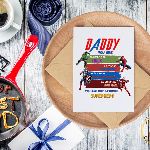 Superhero Cards - Etsy