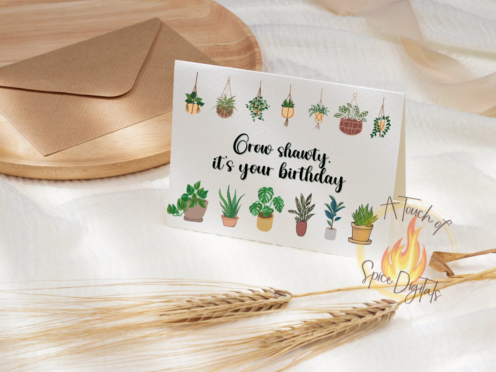 Grow Shawty Printable Birthday Card Digital Download - Etsy
