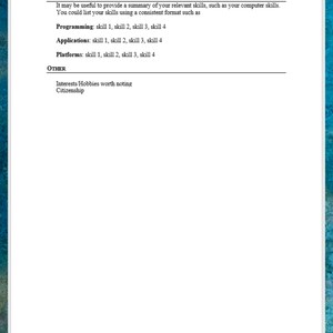 Editable Professional Extended CV curriculum Vitae Template | Etsy