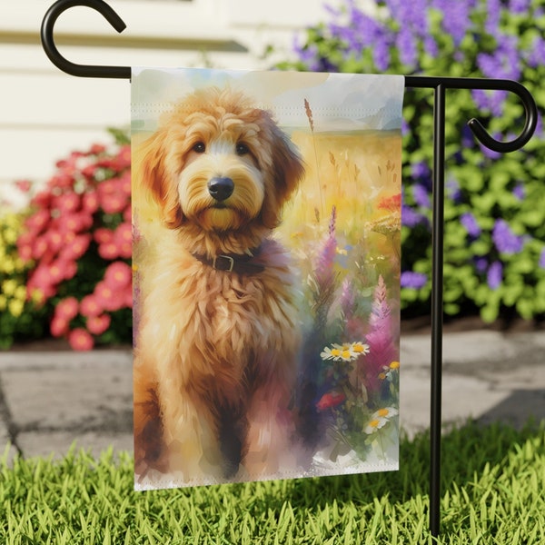 Labradoodle Dog Garden Flag - Etsy