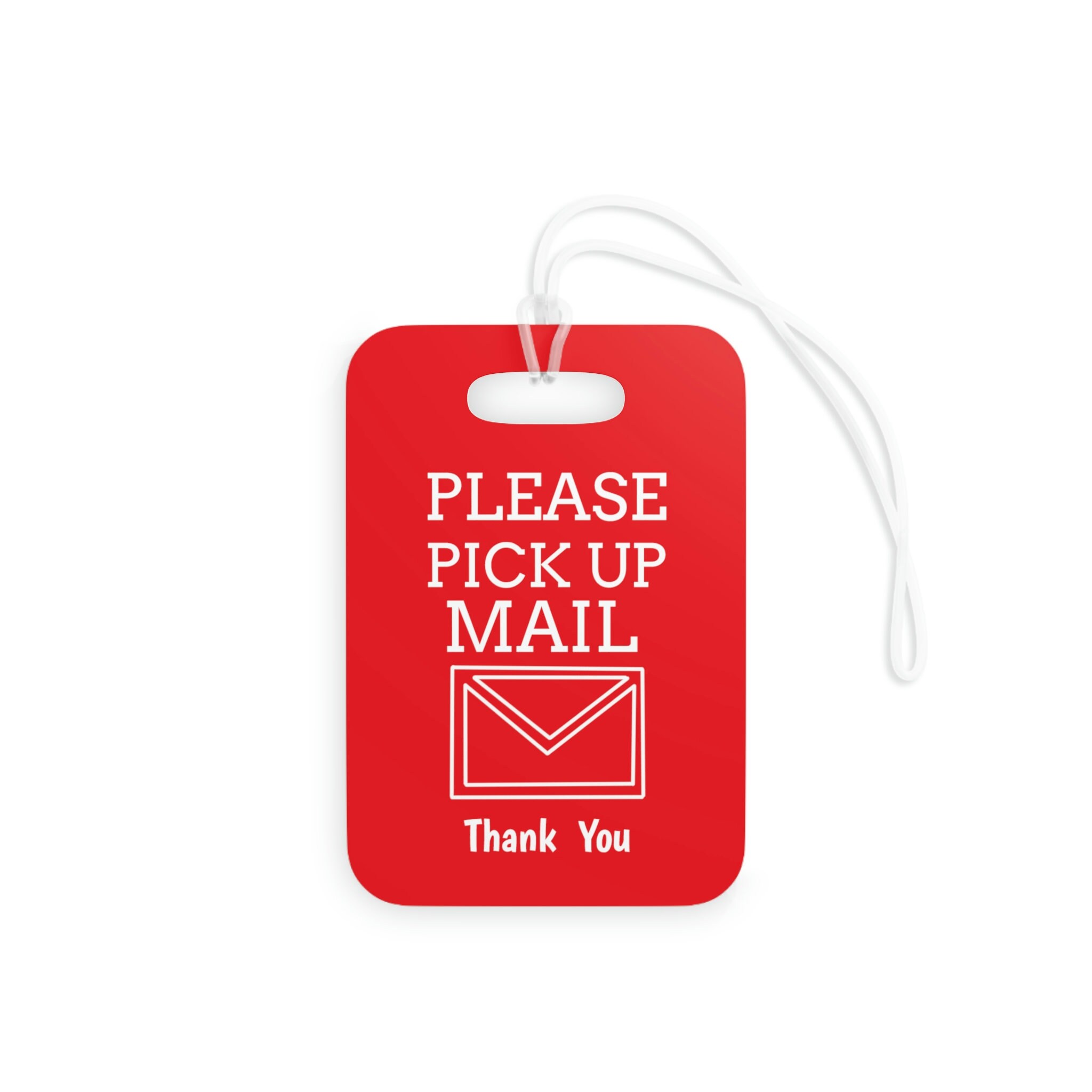 Please Pick up Mail Red Flag Outgoing Mail Custom Personalized Mail Tag ...