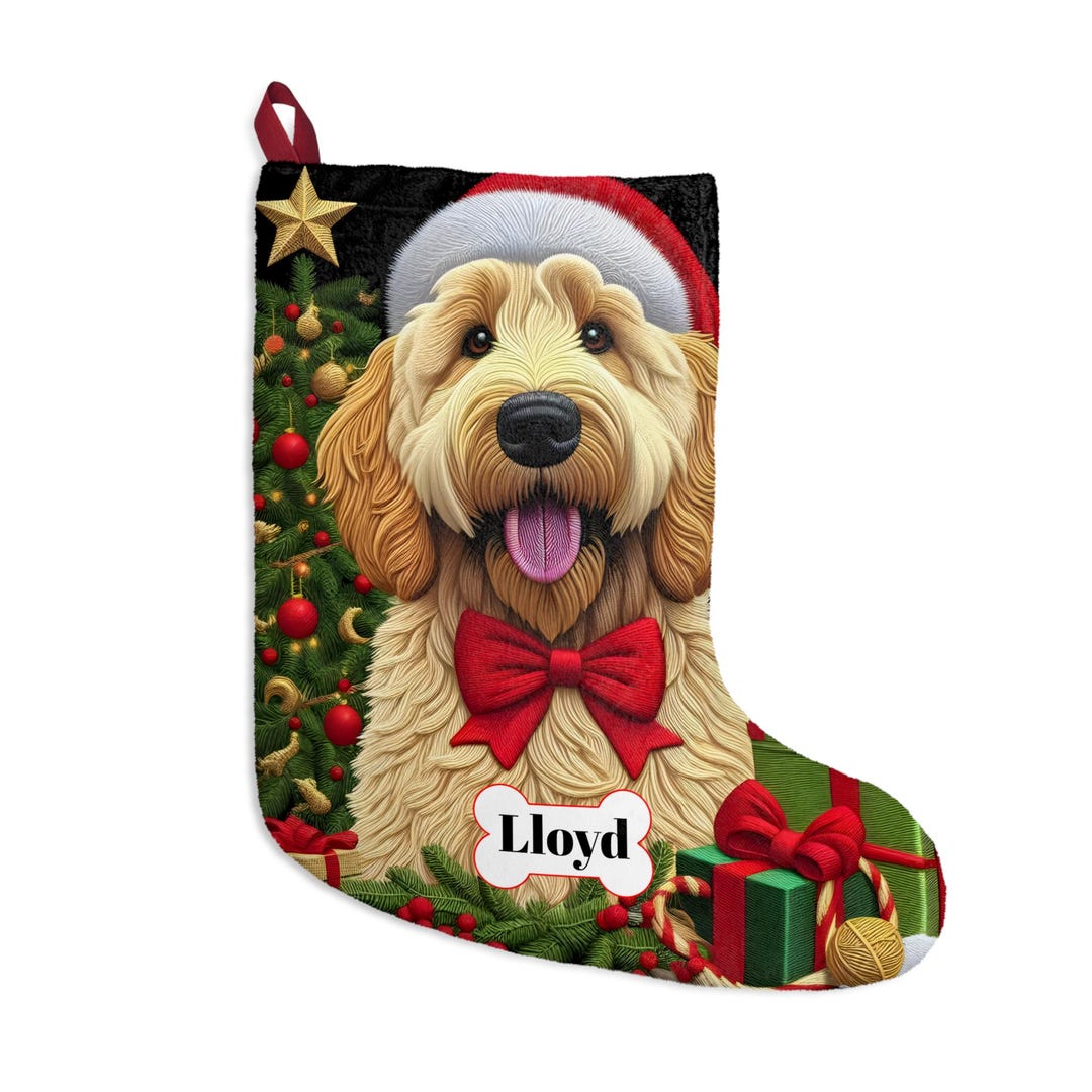 Goldendoodle Christmas Stocking Doodle Holiday Gift Labradoodle ...
