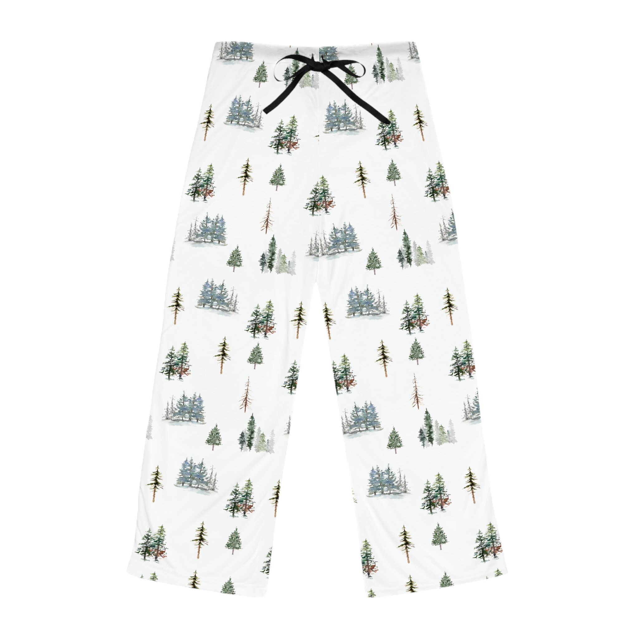 Forest Trees Custom Pajama Pants Women's Pajama Pants Winter Holiday ...