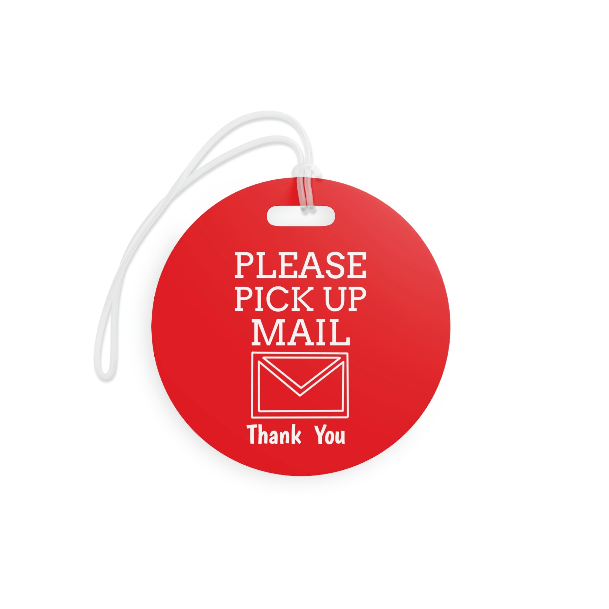 Please Pick up Mail Red Flag Outgoing Mail Custom Personalized Mail Tag ...