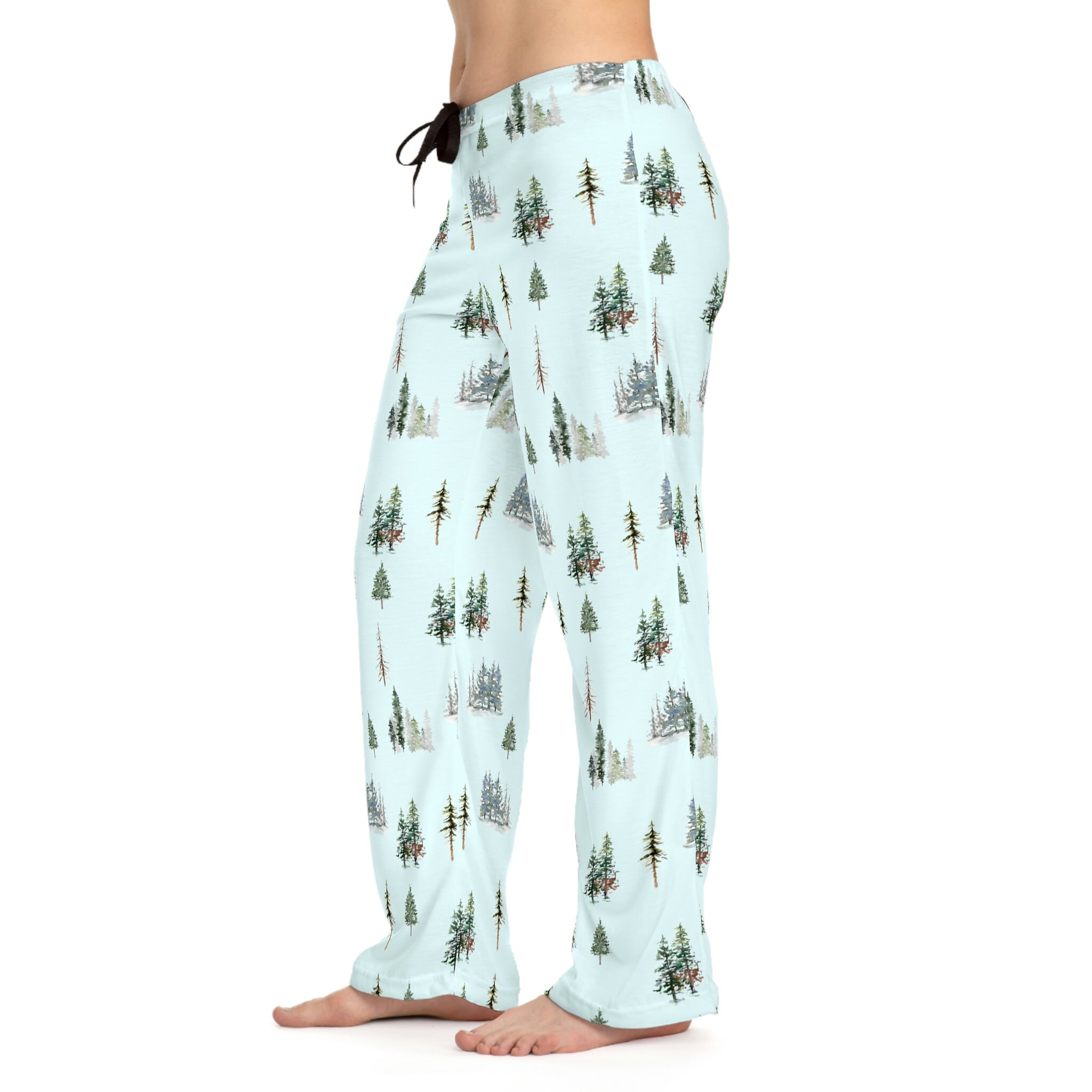 Forest Trees Custom Pajama Pants Women's Pajama Pants Winter Holiday ...