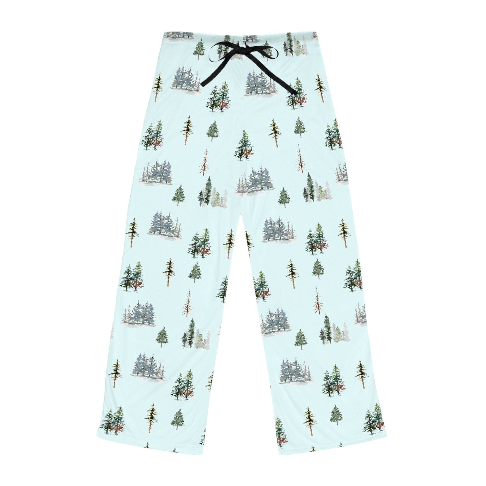 Forest Trees Custom Pajama Pants Women's Pajama Pants Winter Holiday ...